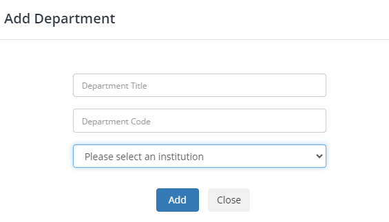 Create, Edit, or Delete Departments and Groups