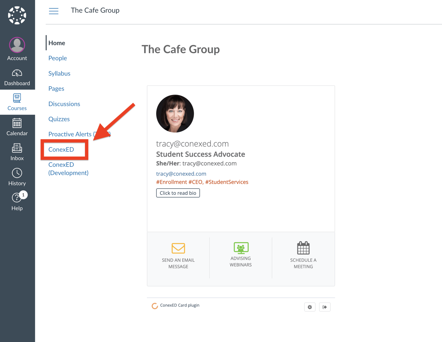 How to Link Your Canvas Courses to ConexED