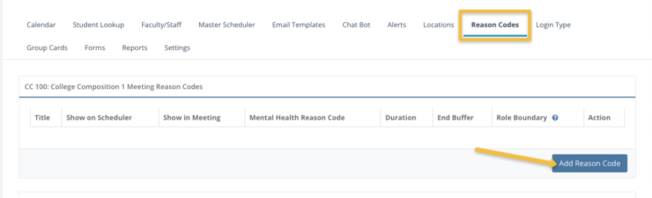 How to Add and Modify Reason Codes for a Group