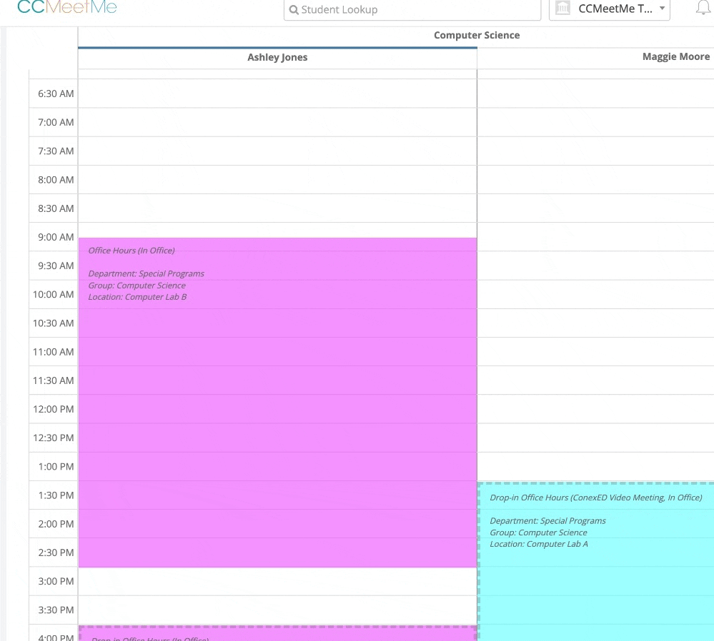 How to Create an Appointment From the Group Calendar