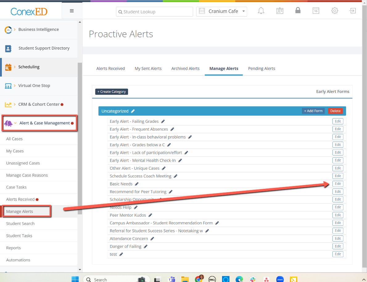 How to Assign a Staff to an Alert