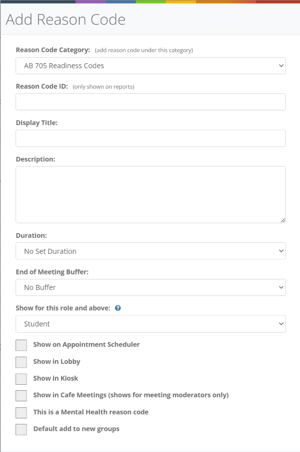 How to Create and Edit Master Reason Codes